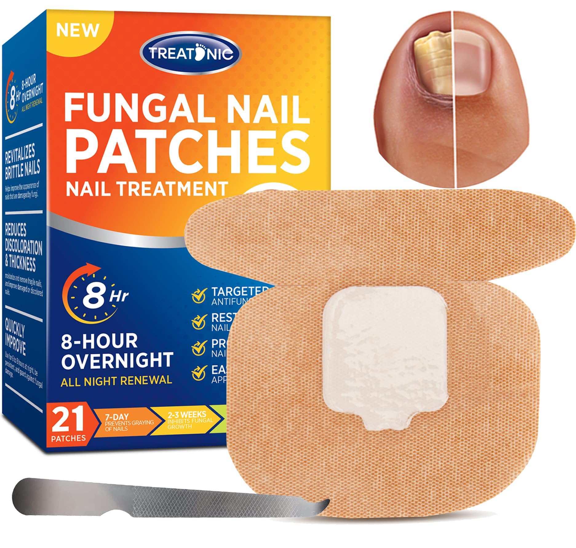 Snapklik.com : Toenail Fungus Treatment Nail Patches Extra Strength ...