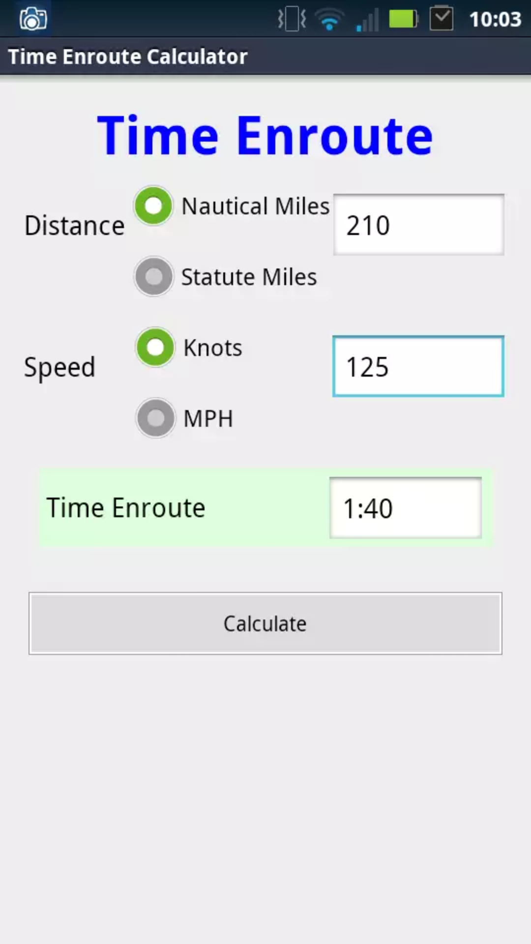 Pilot Calculator - App on Amazon Appstore