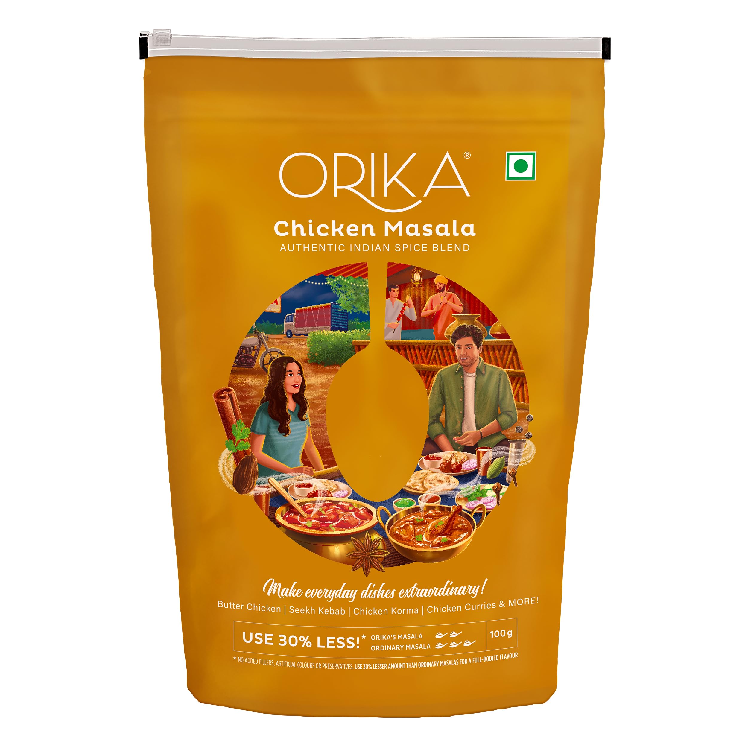 Orika Chicken Masala (100 g, Pack of 1) : Amazon.in: Grocery & Gourmet ...