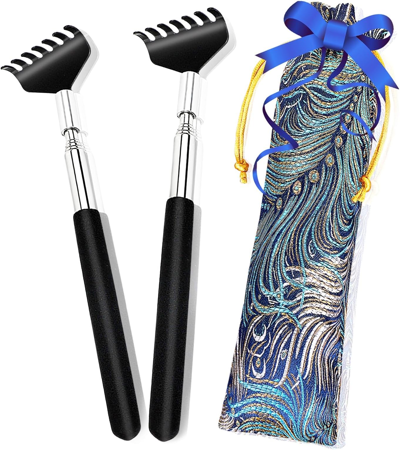 Amazon.com: Azymi Back Scratcher, Metal Back Scratcher Telescopic ...