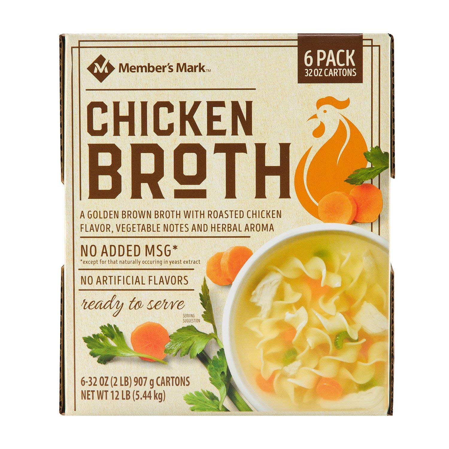 Amazon.com: Member's Mark Organic Chicken Broth (32 oz., 6 pk.)