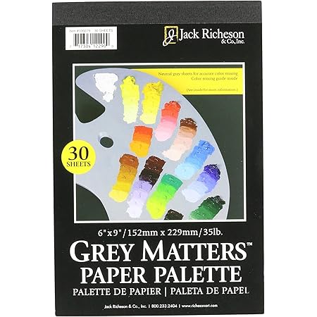 Tear-Off Palette (40 Sheets) Painting Palette Pad - Disposable Coated ...