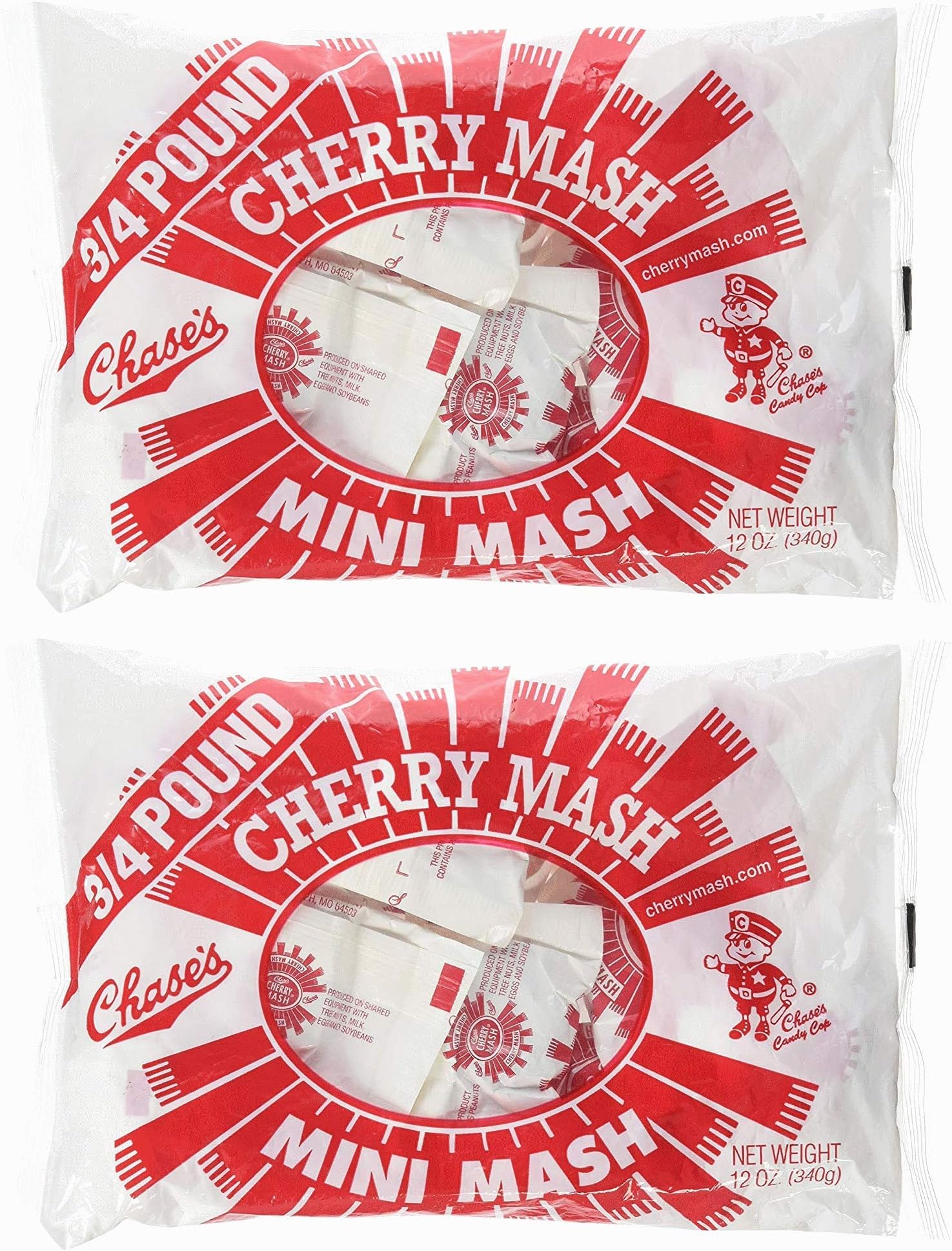 Amazon.com : Chase's Cherry Mash Candy Bars 2.05 oz. (4 Pack) : Gourmet ...