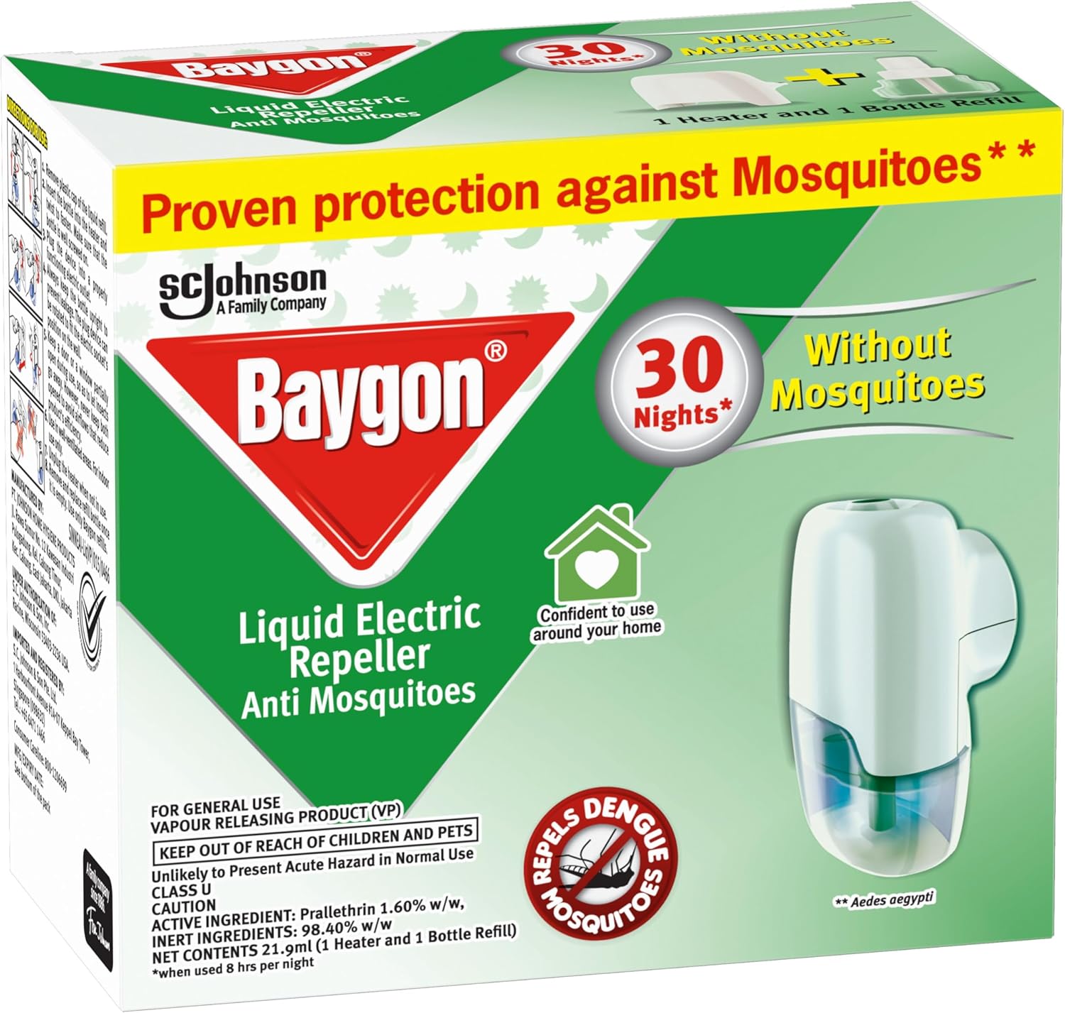 Baygon Liquid Electric Repeller, 21.9ml : Amazon.sg: Health, Household ...