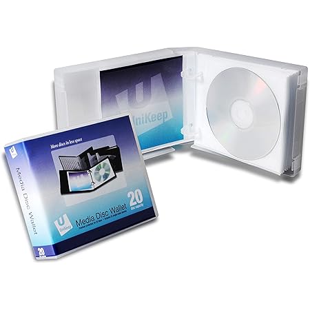 Amazon.com: UniKeep Disc 5 CD/DVD Wallet with Pages - Case of 30 (Clear ...