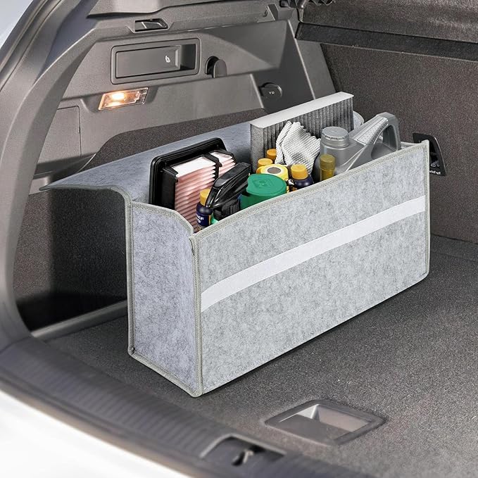 Vinsani Car Boot Organiser Anti-Slip Foldable Storage Case - Interior ...