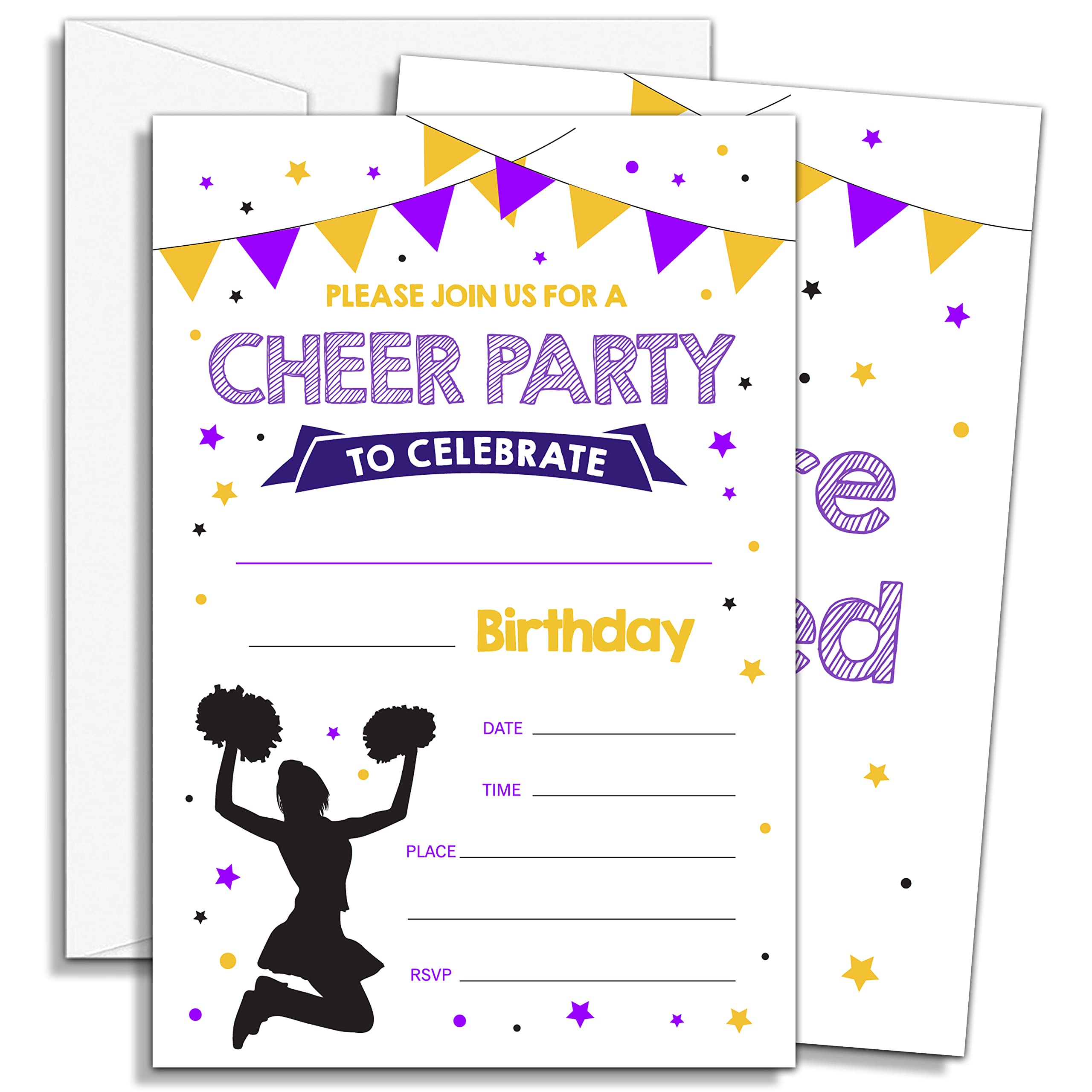 Cheerleading Invitations To Print Out