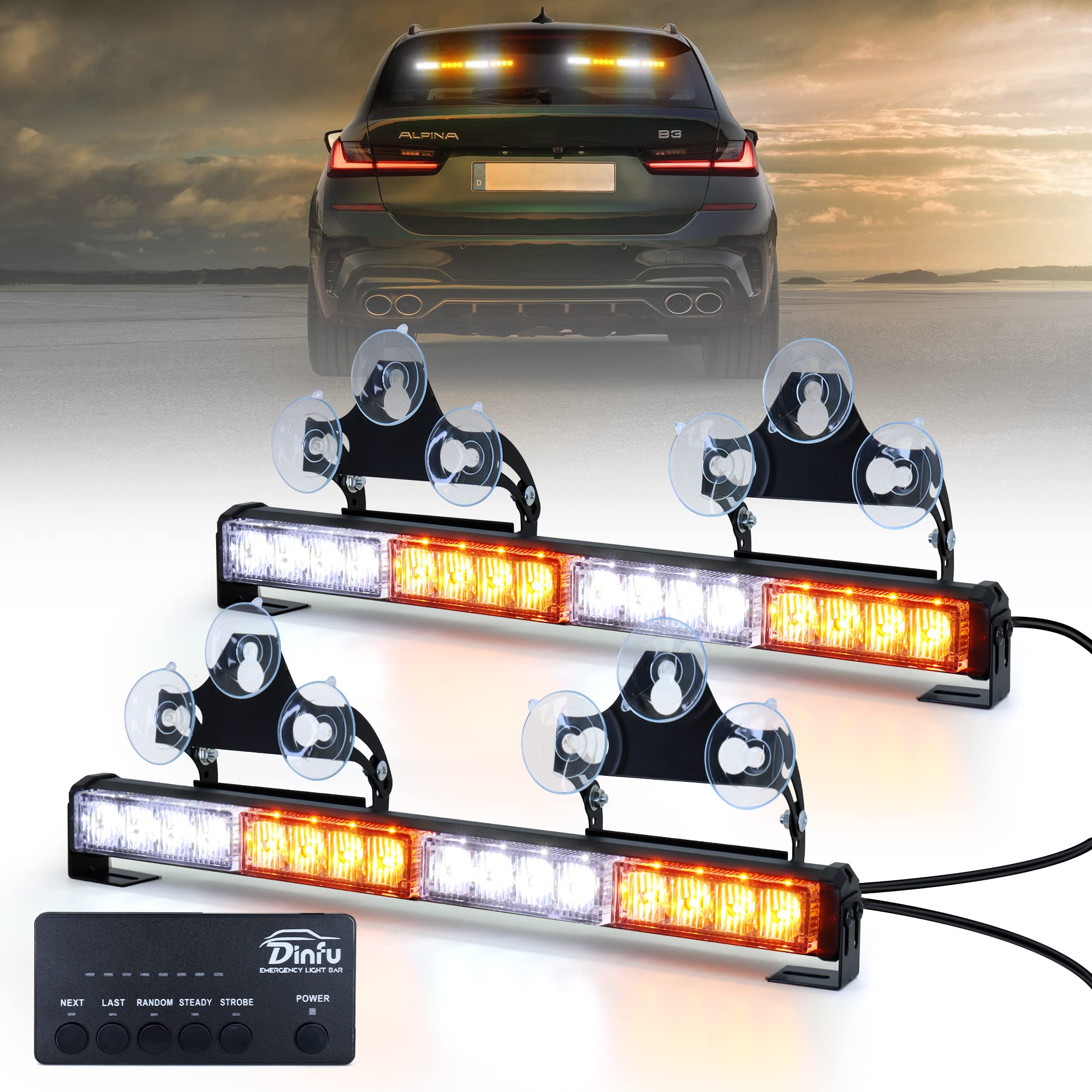 Snapklik.com : Dinfu Emergency Dash Strobe Lights