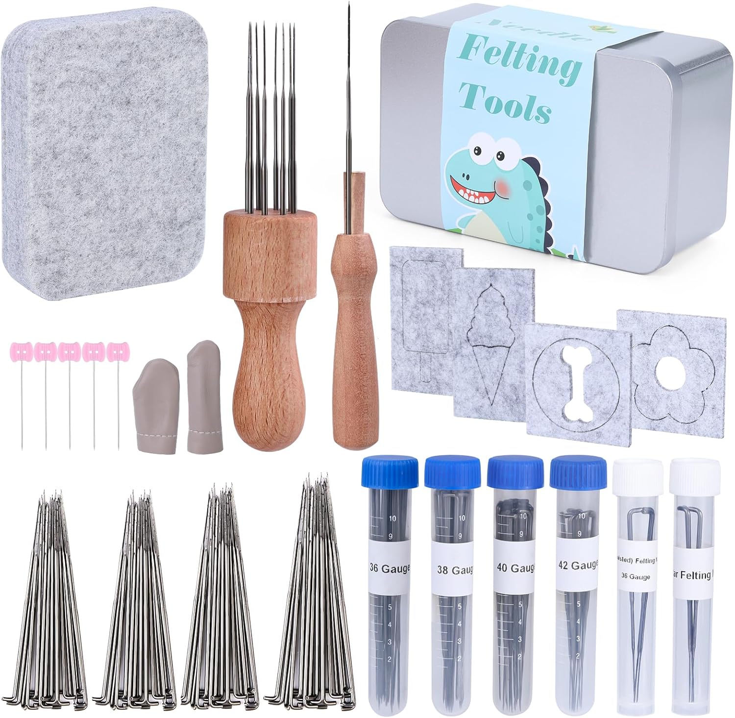 Amazon.com: SOCNITC Needle Felting Kit, Needles Felting Tool Kits for ...