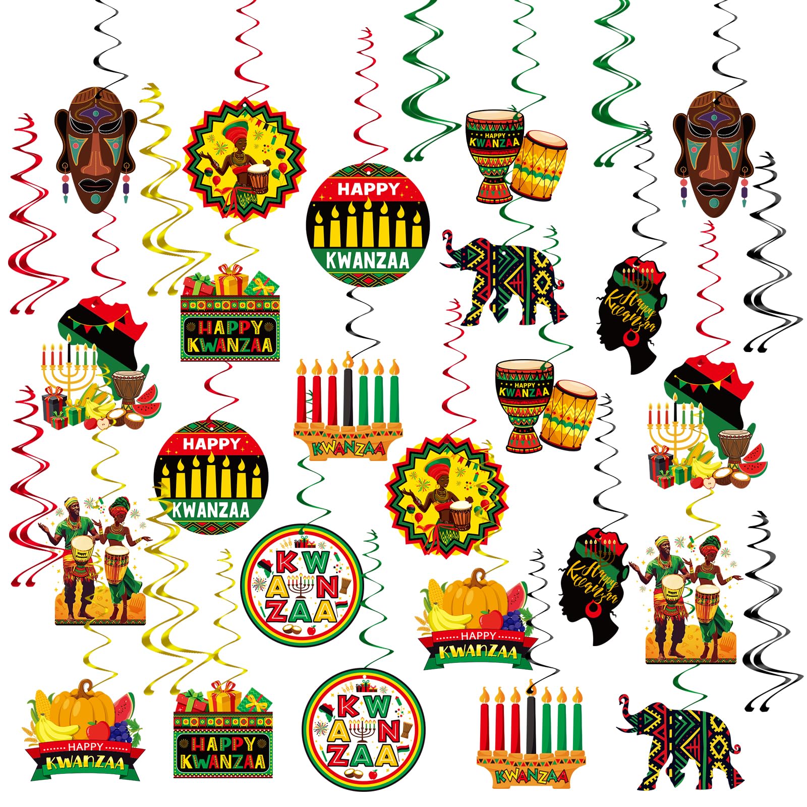 Amazon.com: Happy Kwanzaa Party Decorations - African Traditional ...