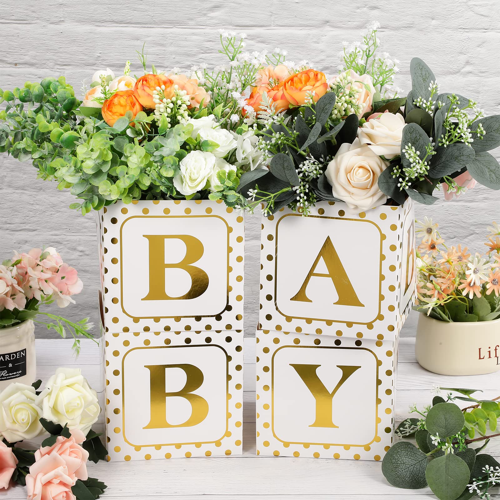 Baby Blocks Large For Centerpieces