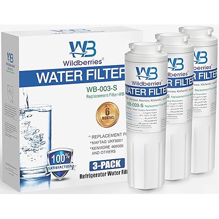 Amazon.com: Wildberries UKF8001 𝐍𝐒𝐅 𝐂𝐞𝐫𝐭𝐢𝐟𝐢𝐞𝐝 Refrigerator Water Filter ...