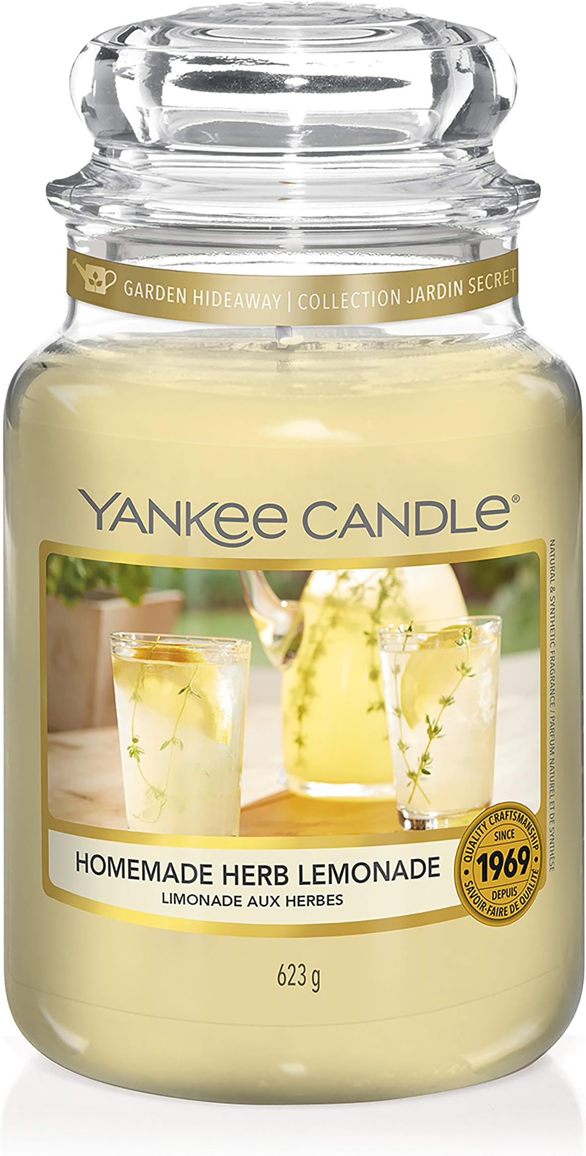 Yankee Candle Large Jar Candle | Homemade Herb Lemonade Scented Candle ...