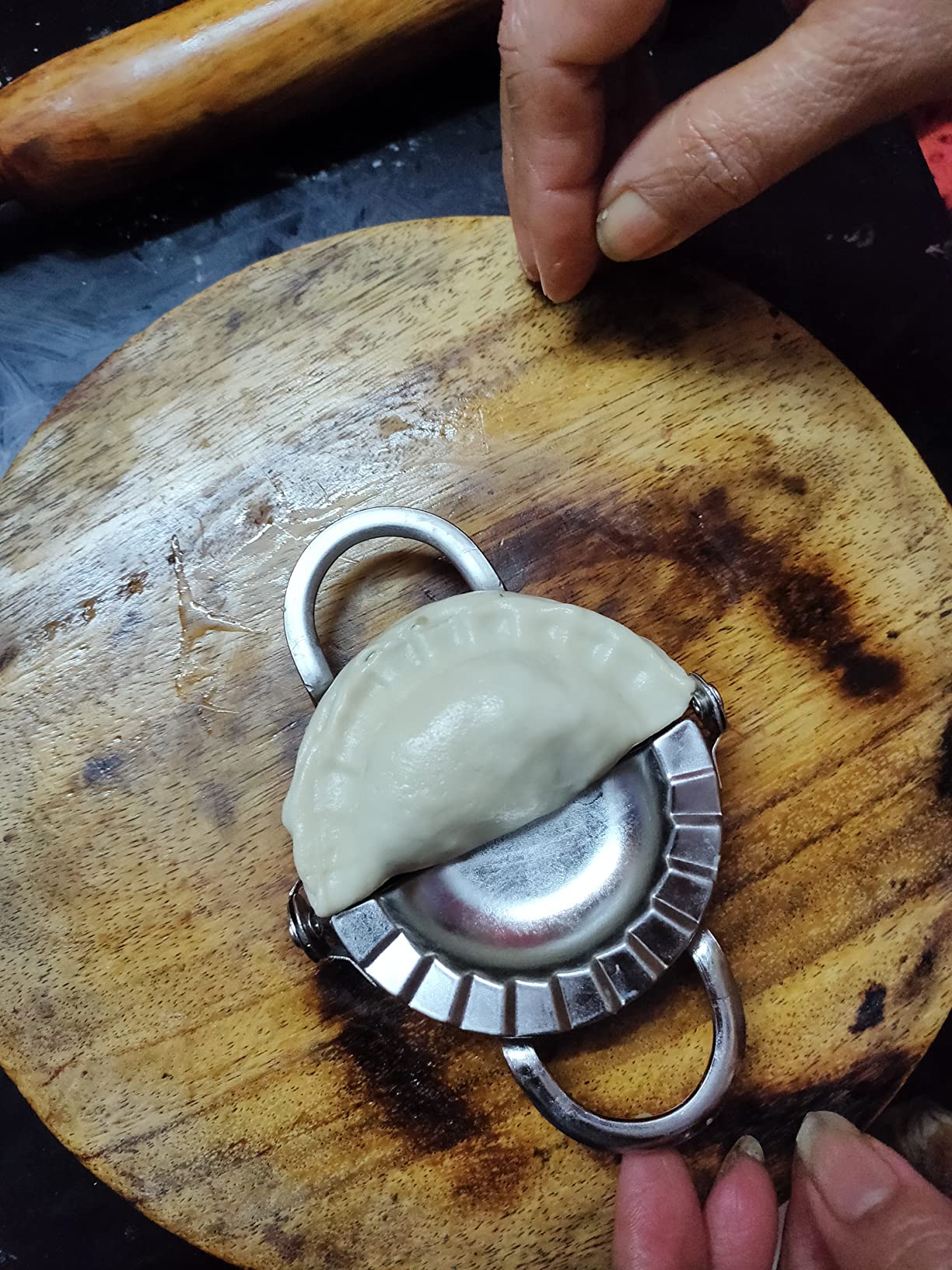 Buy BELLADOR Big Size Stainless Steel Gujiya Maker.Momo Maker Mould ...