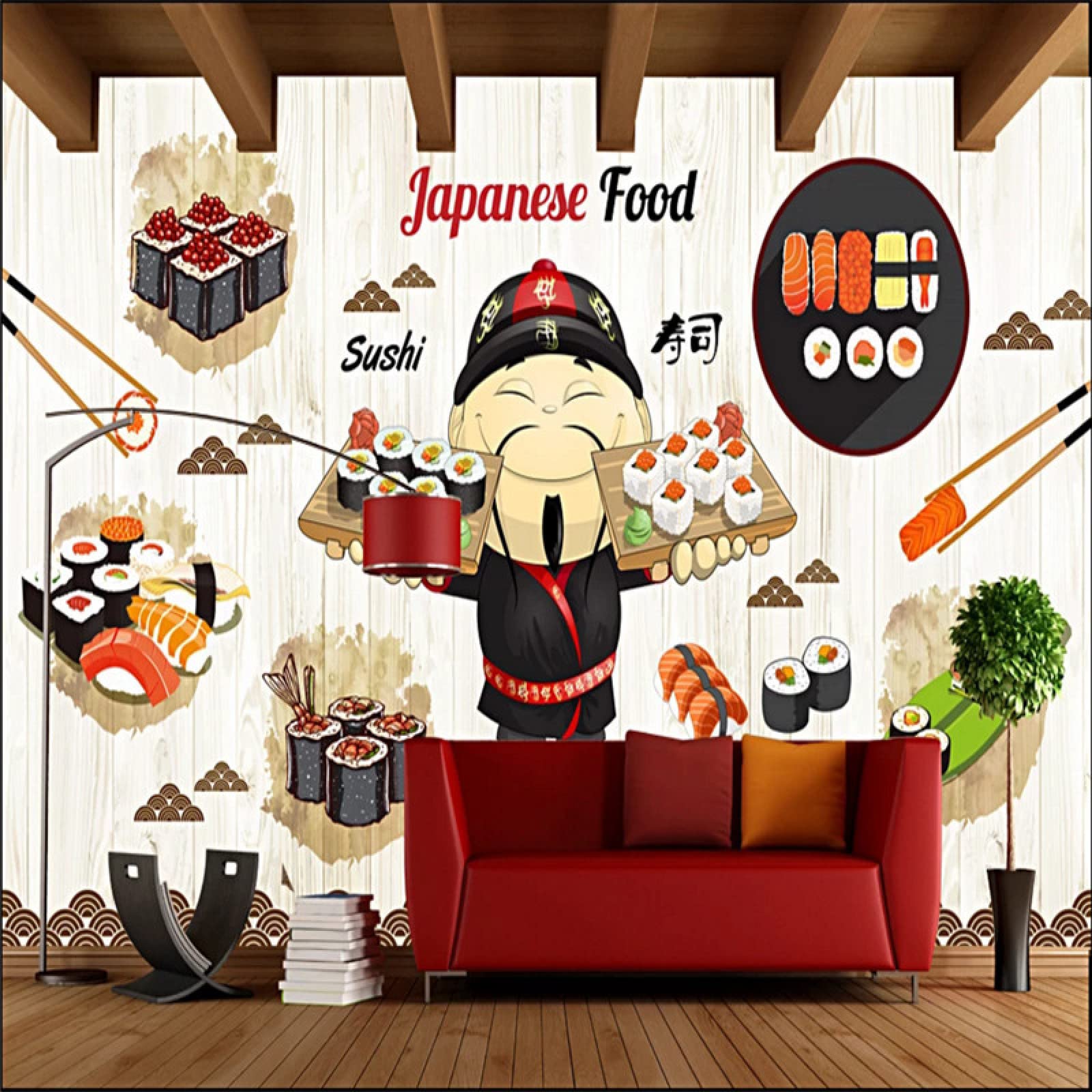 Japanese Food Background Cartoon