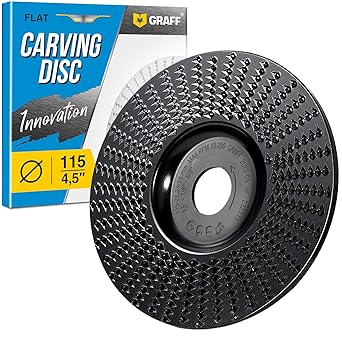 GRAFF Wood Carving Disc for Angle Grinder 4 1/2 Inch - Grinder Wheel ...