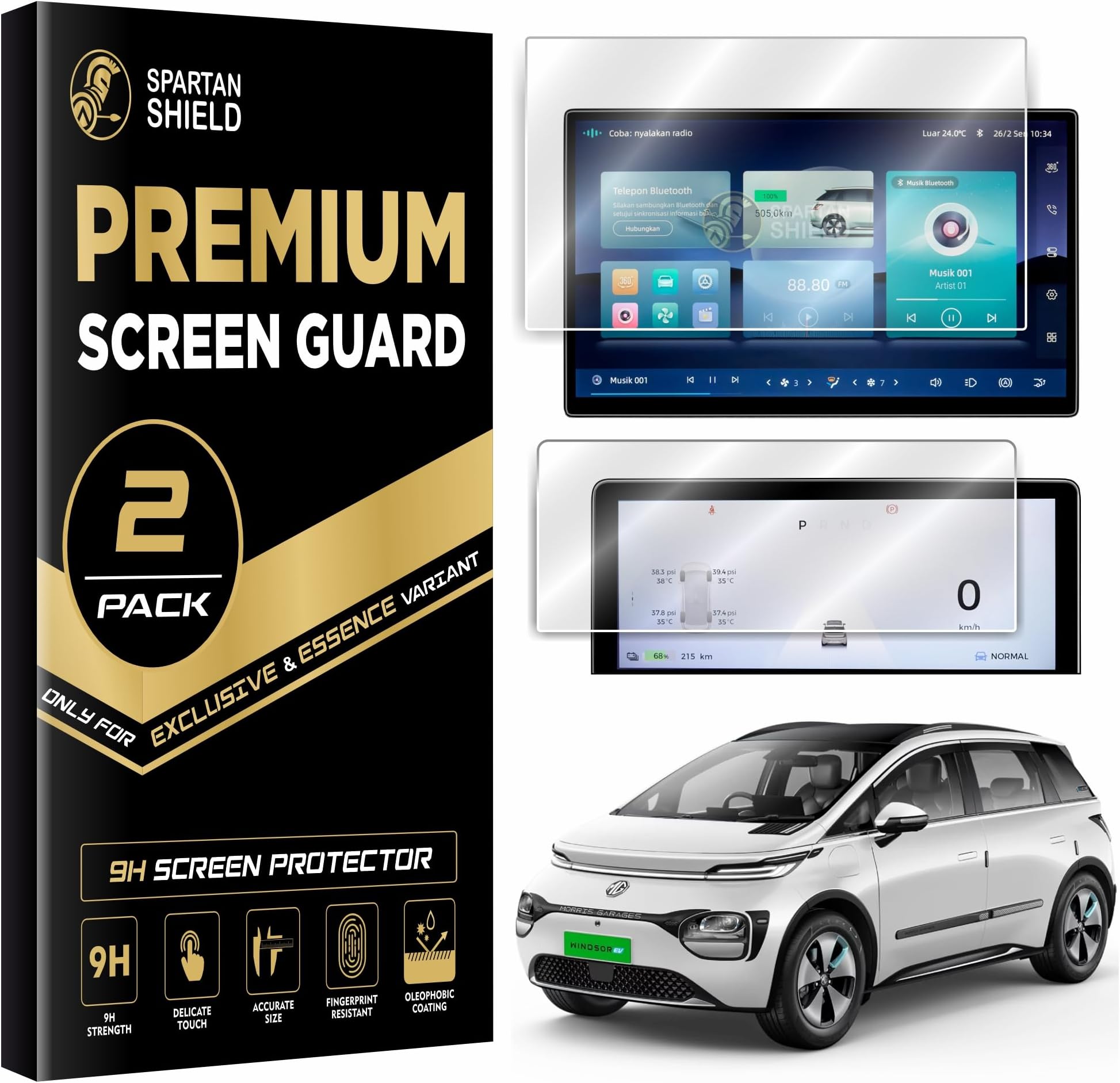 Spartan Shield SCREEN GUARD COMBO For MG WINDSOR EV 2024 | EXCLUSIVE ...