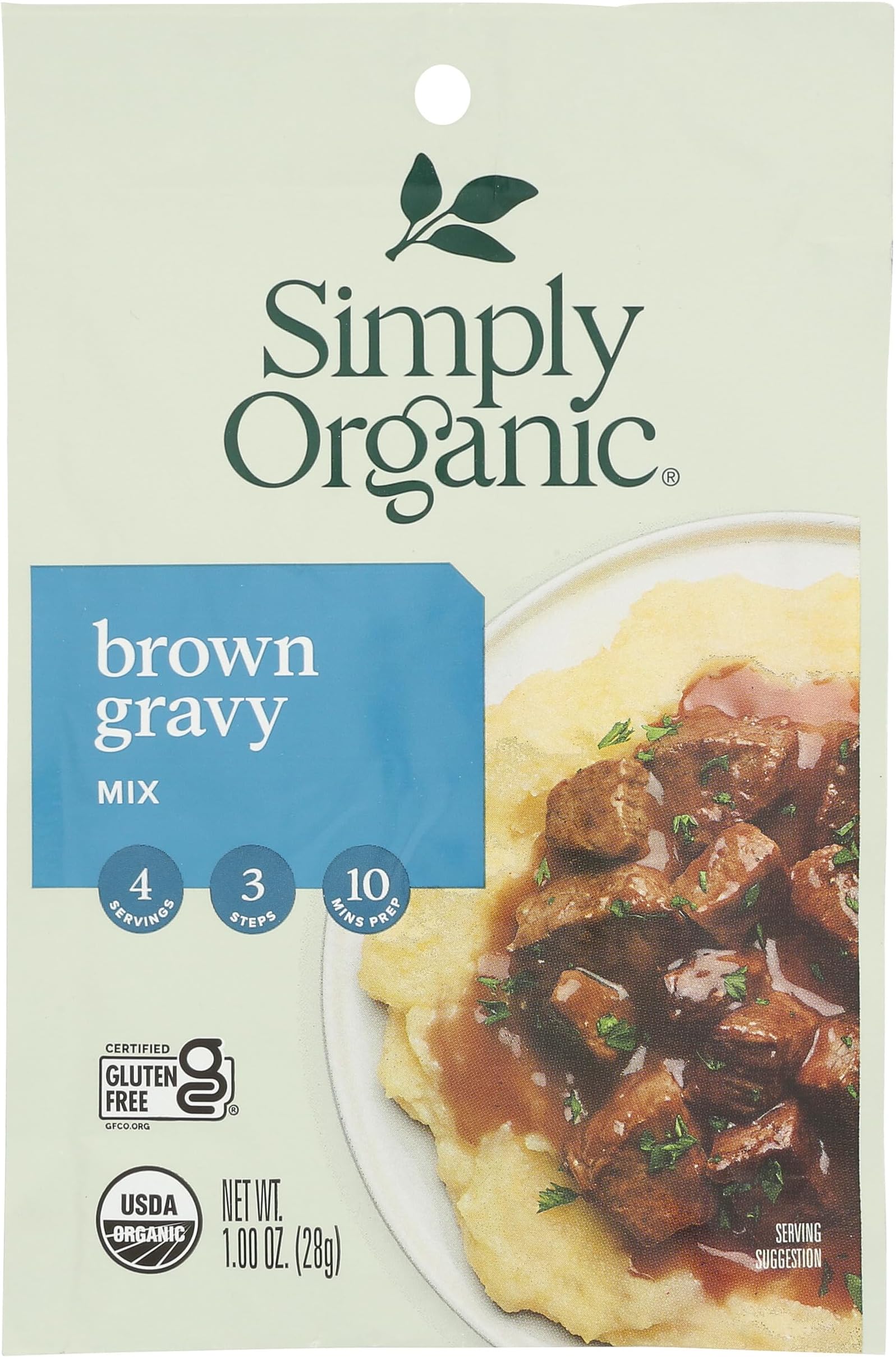 Amazon.com : Simply Organic, Brown Gravy Mix, 1 Oz : Grocery & Gourmet Food