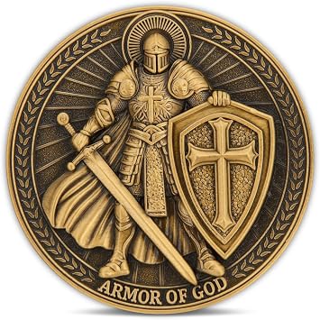 Amazon.com: Armor of God Challenge Coin - Christian Challenge Coin with ...