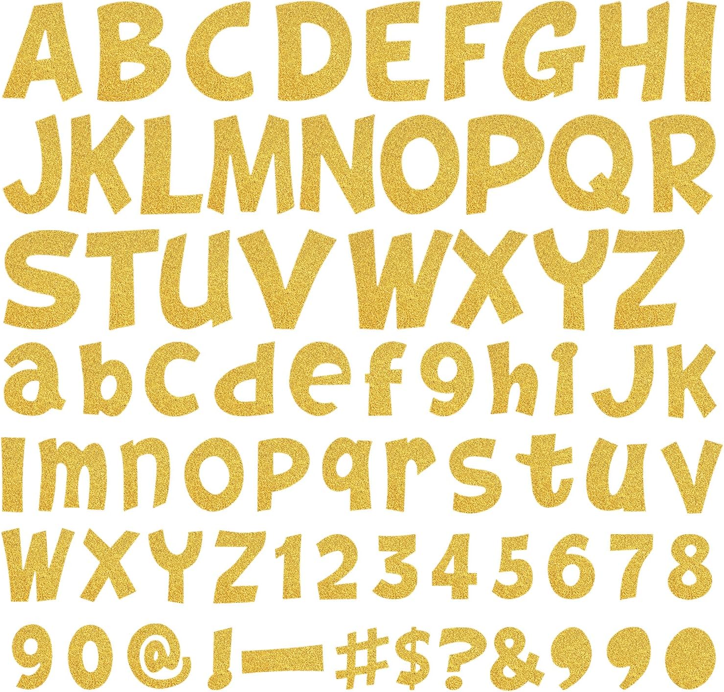 Amazon.com : 216 Pcs Glitter Bulletin Board Letters for Classroom,4 ...