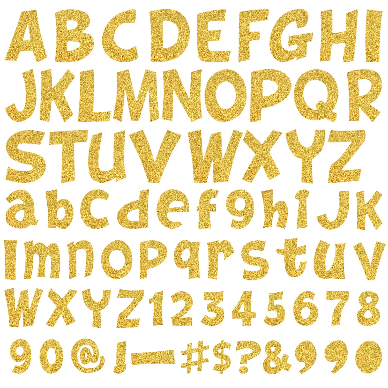 Amazon.com: 216Pcs Glitter Bulletin Board Letters, Alphabet Number ...