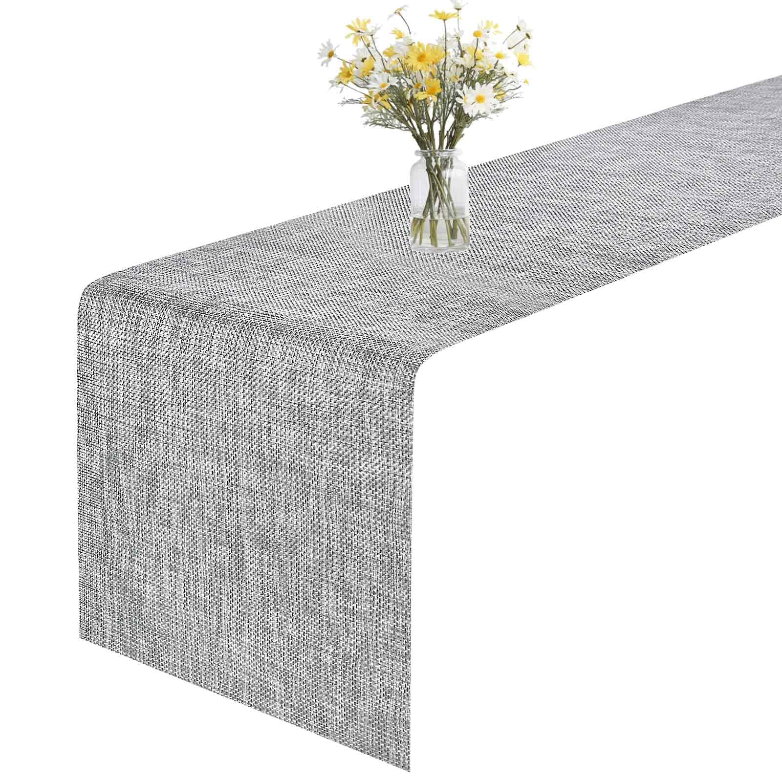 Amazon.com: GIVERARE Table Runner, 12x107in Heat-Resistant Woven Vinyl ...