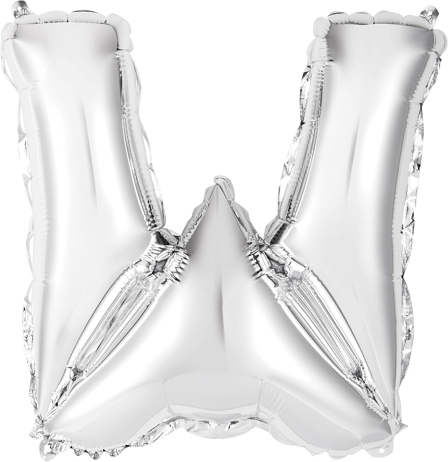 Amazon.com: Stunning Silver Letter "W" Shaped Foil Balloon - 14" (1 Pc ...