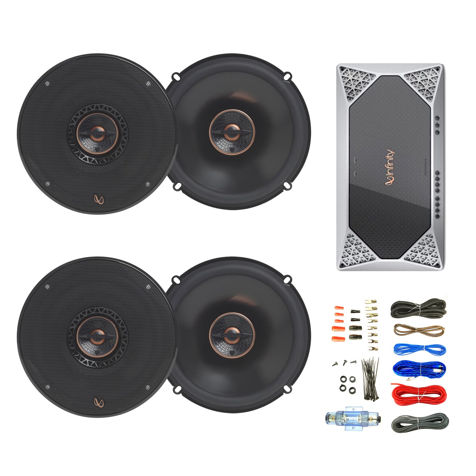 Buy 4X Infinity Reference Series 6.5" Shallow 2-Way Speakers, with ...