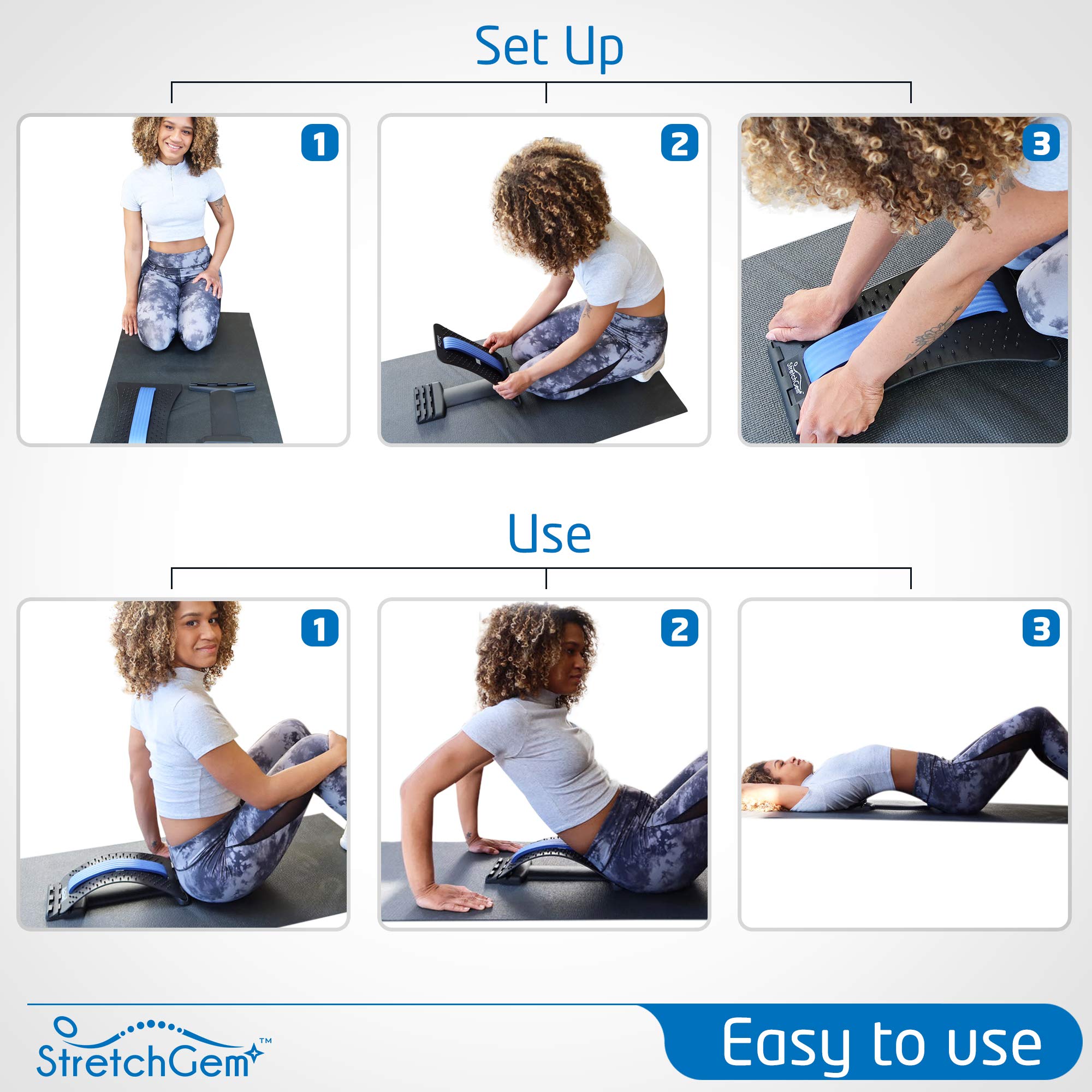 Buy Lumbar Back Stretcher, Orthopedic Support Pain Relief Device, Upper ...