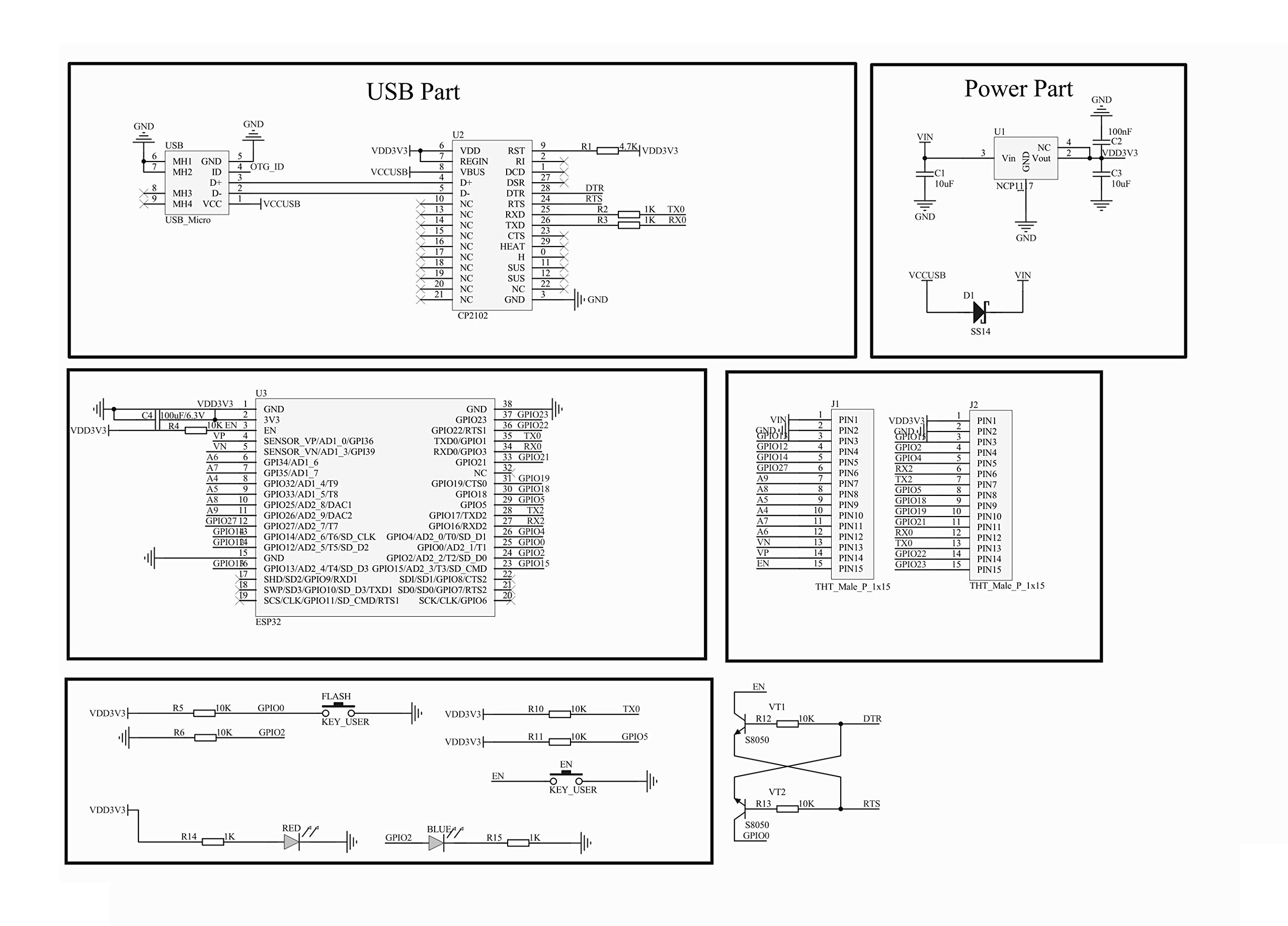 Schematic Review A Esp32 Based Microcontroller For 56 Off