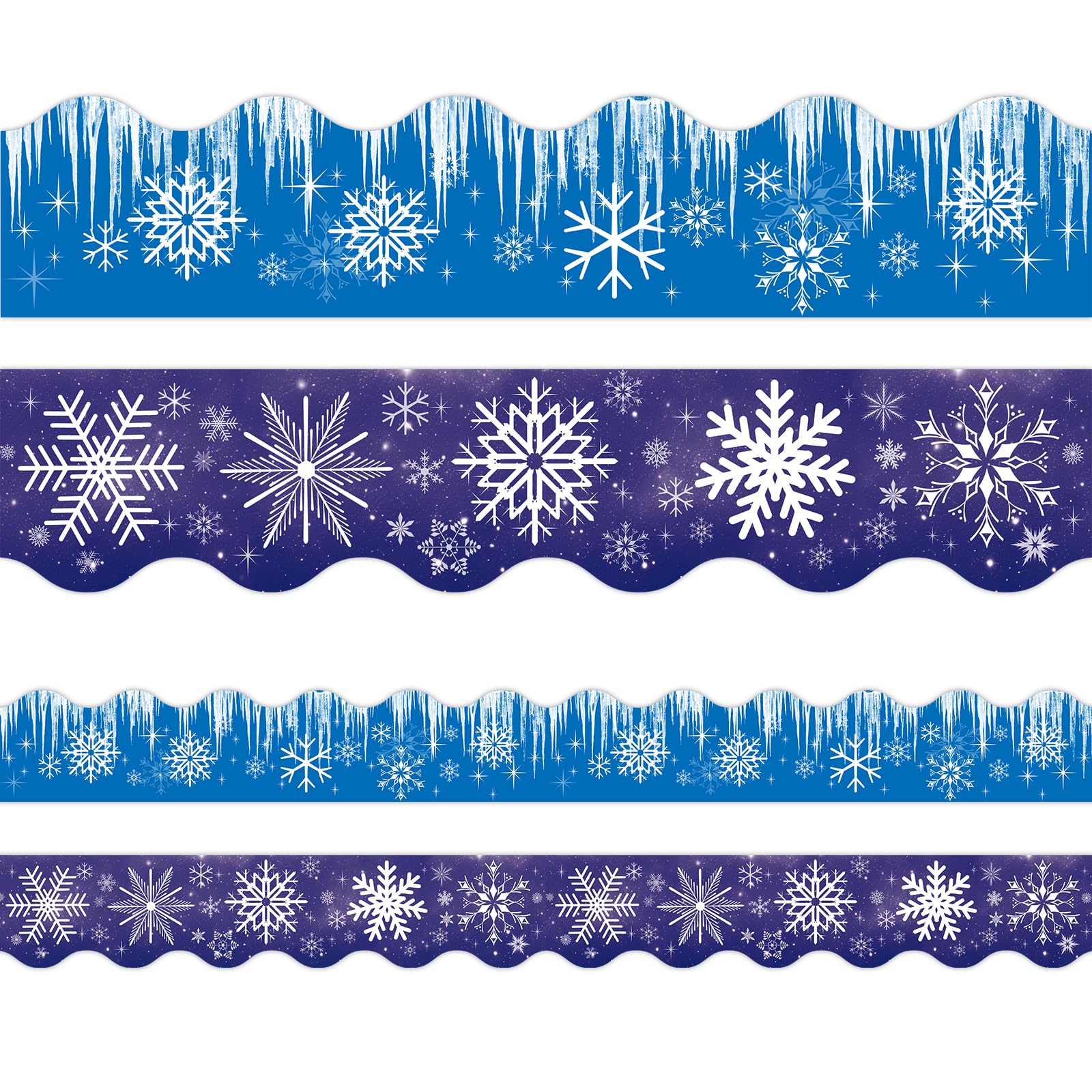 Printable Snowflake Border Pattern Snowflake Border Royalty Free