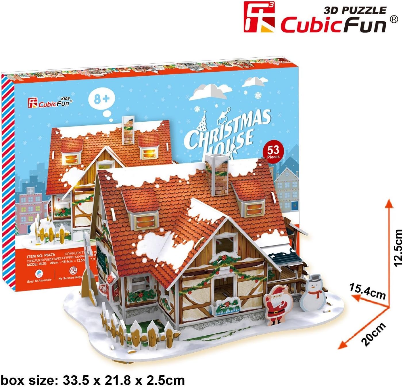 Amazon.com: CubicFun P647H Christmas House Puzzle : Toys & Games