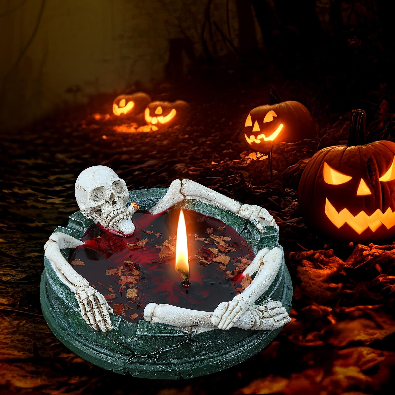 Amazon.com: Halloween Skeleton Candles，Skull Candles Halloween ...