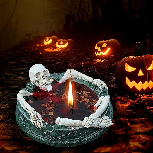 Amazon.com: Halloween Skeleton Candles，Skull Candles Halloween ...