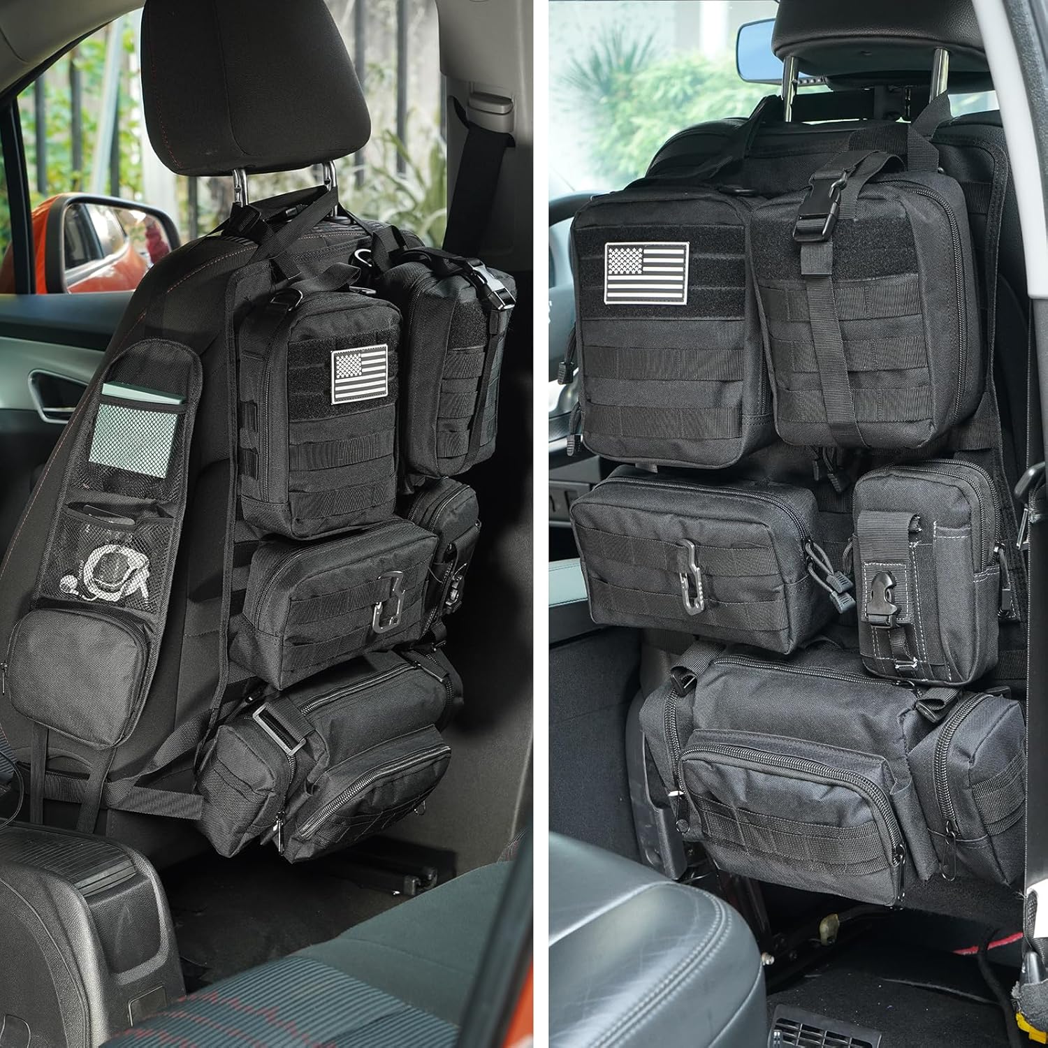 Tactical Seat Back Organizer,Molle Seat Back Organizer Panel With 6 ...
