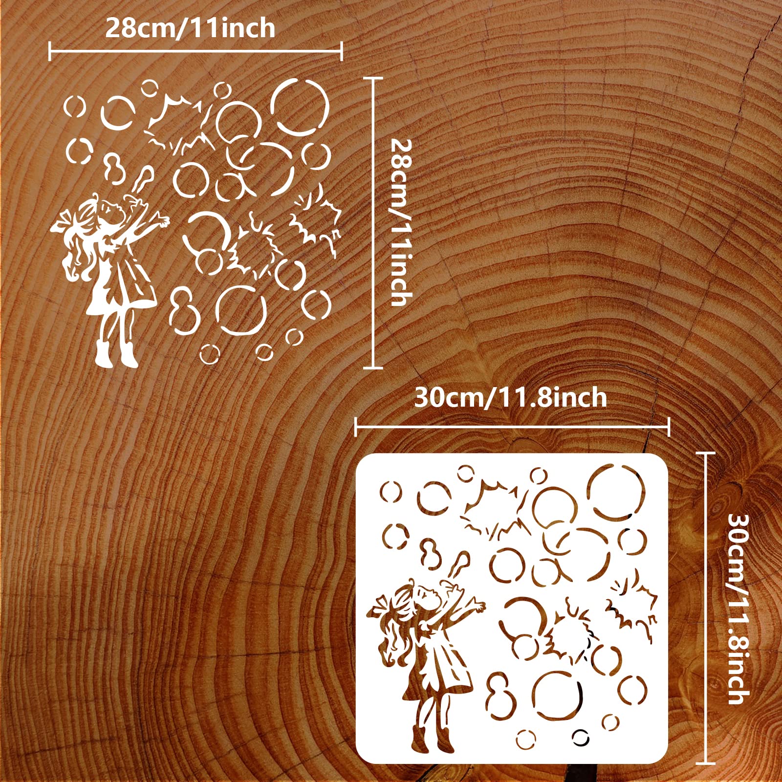 Water Bubbles Stencil