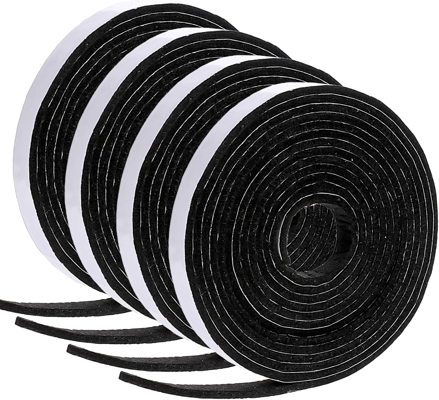 4 Rolls 120'' Felt Strips with Adhesive Backing, Non Slip Felt Tapes ...