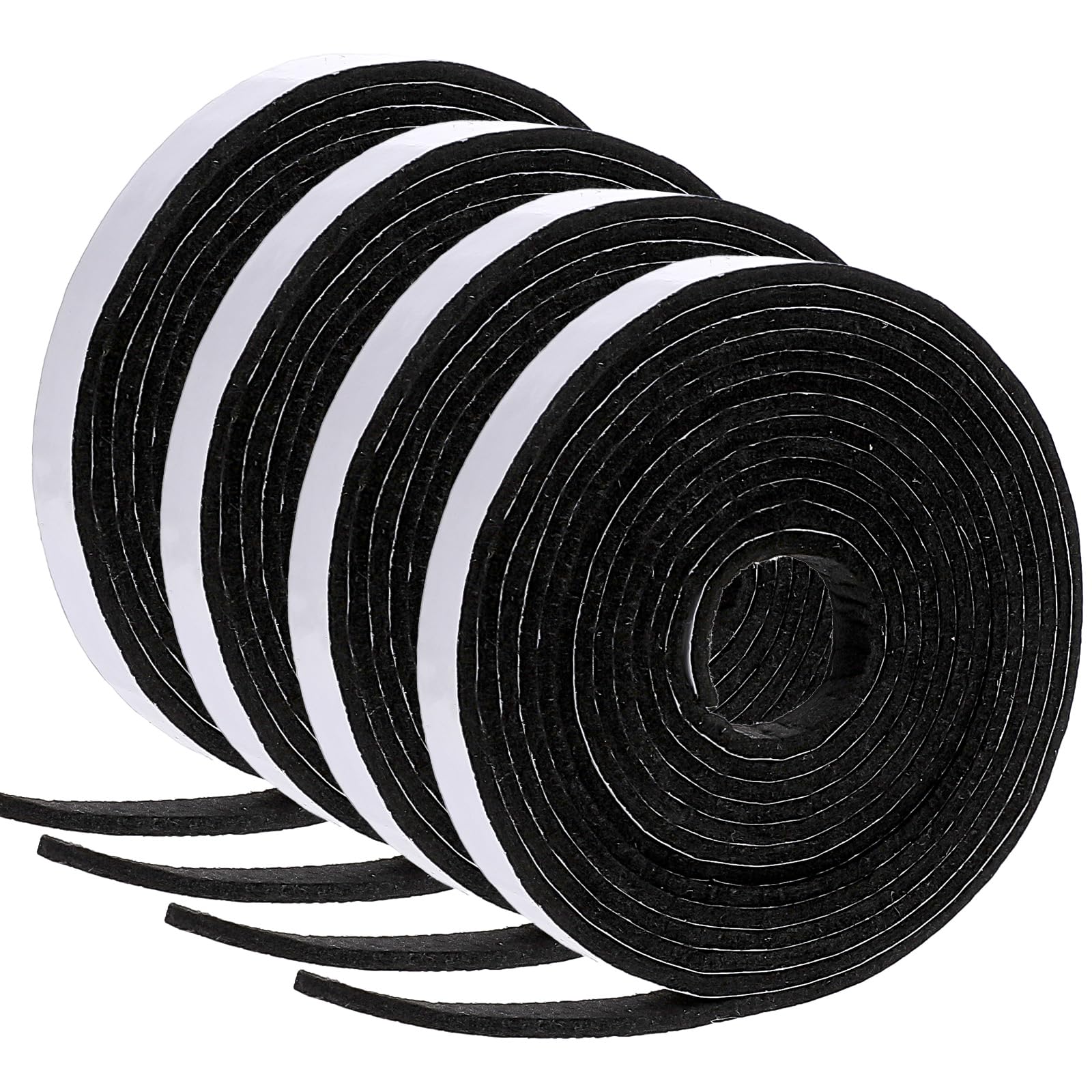 4 Rolls 120'' Felt Strips with Adhesive Backing, Non Slip Felt Tapes ...