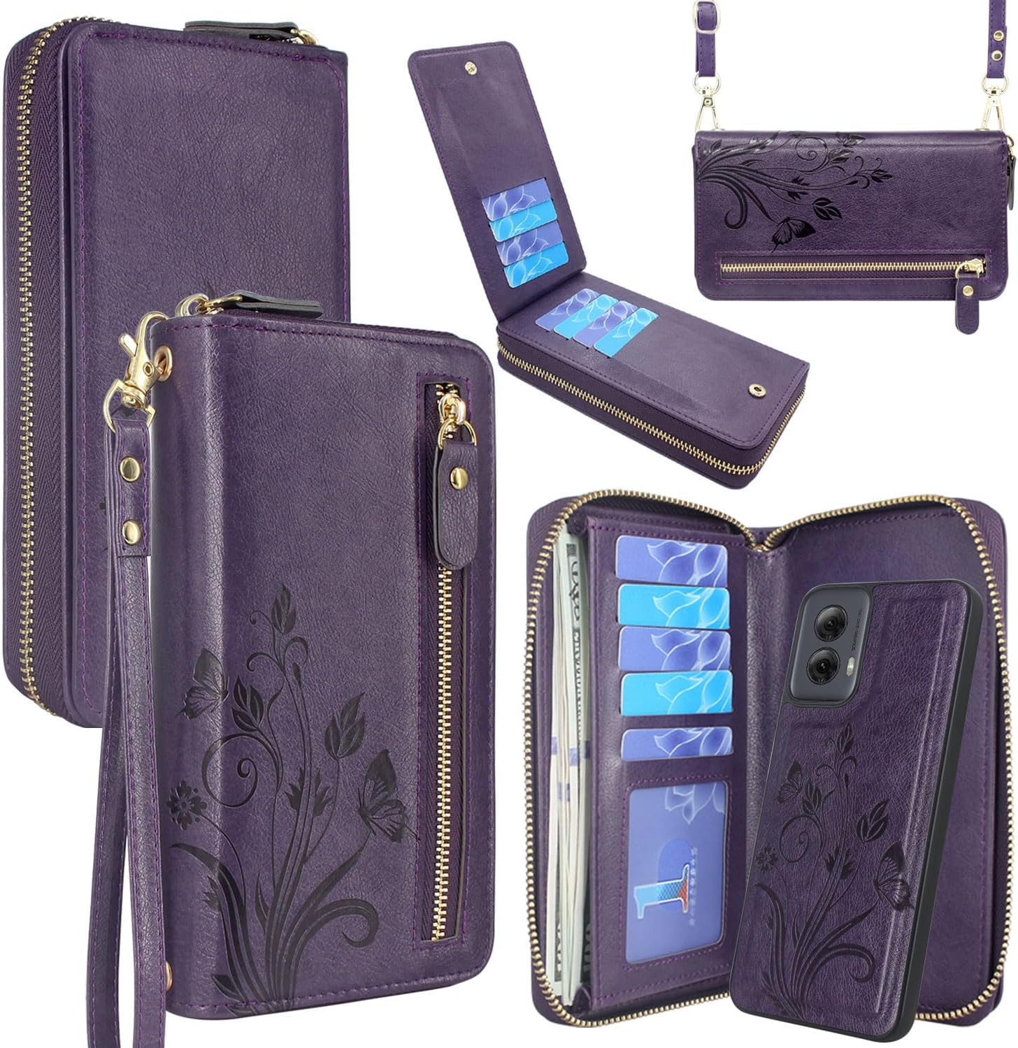 Amazon.com: Lacass Wallet for Motorola Moto G Power 5G 2024, Crossbody ...