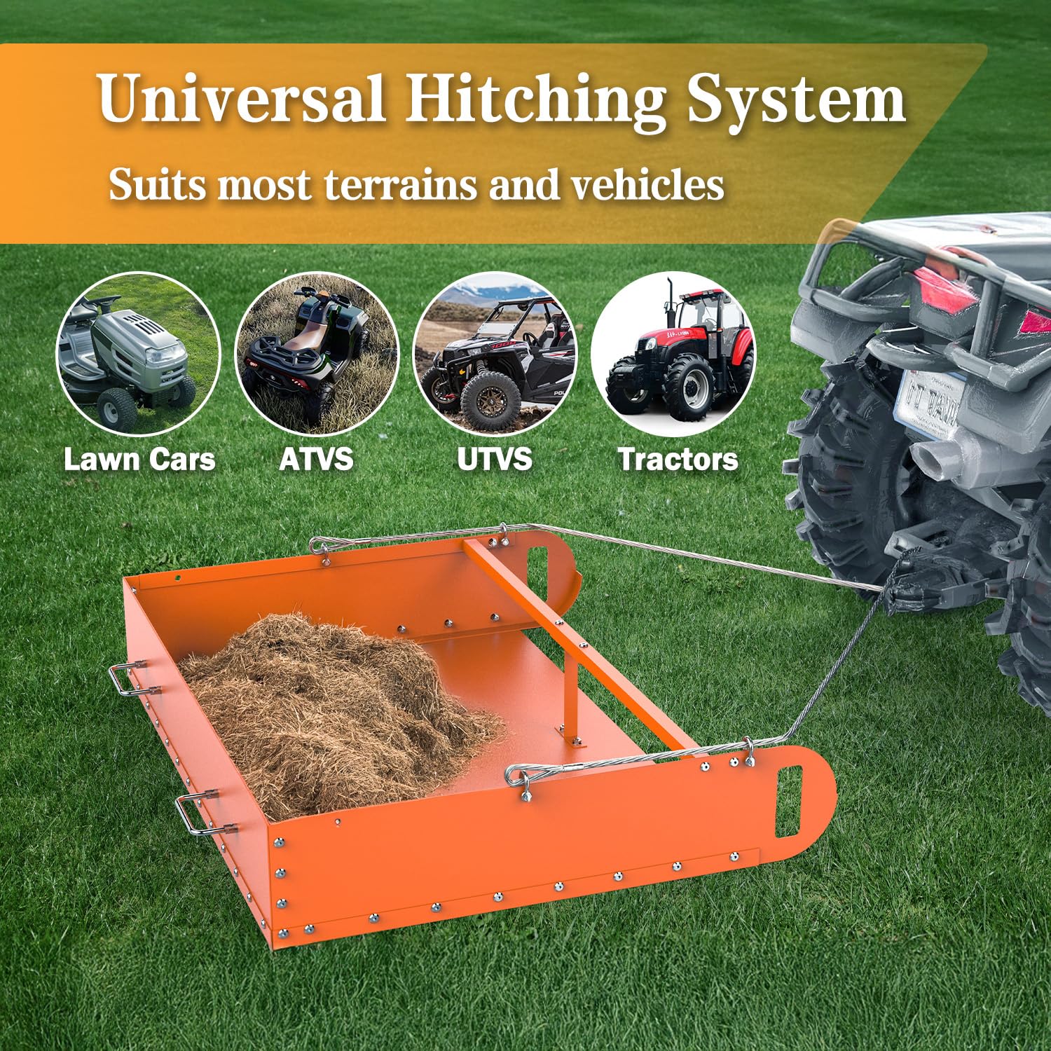 Snapklik.com : Pasture Manure Scoop, Tow Behind Manure Scoop For Horses ...