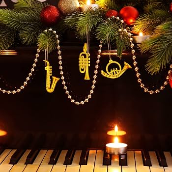 Adornos Para árbol De Navidad Con Instrumentos Musicales