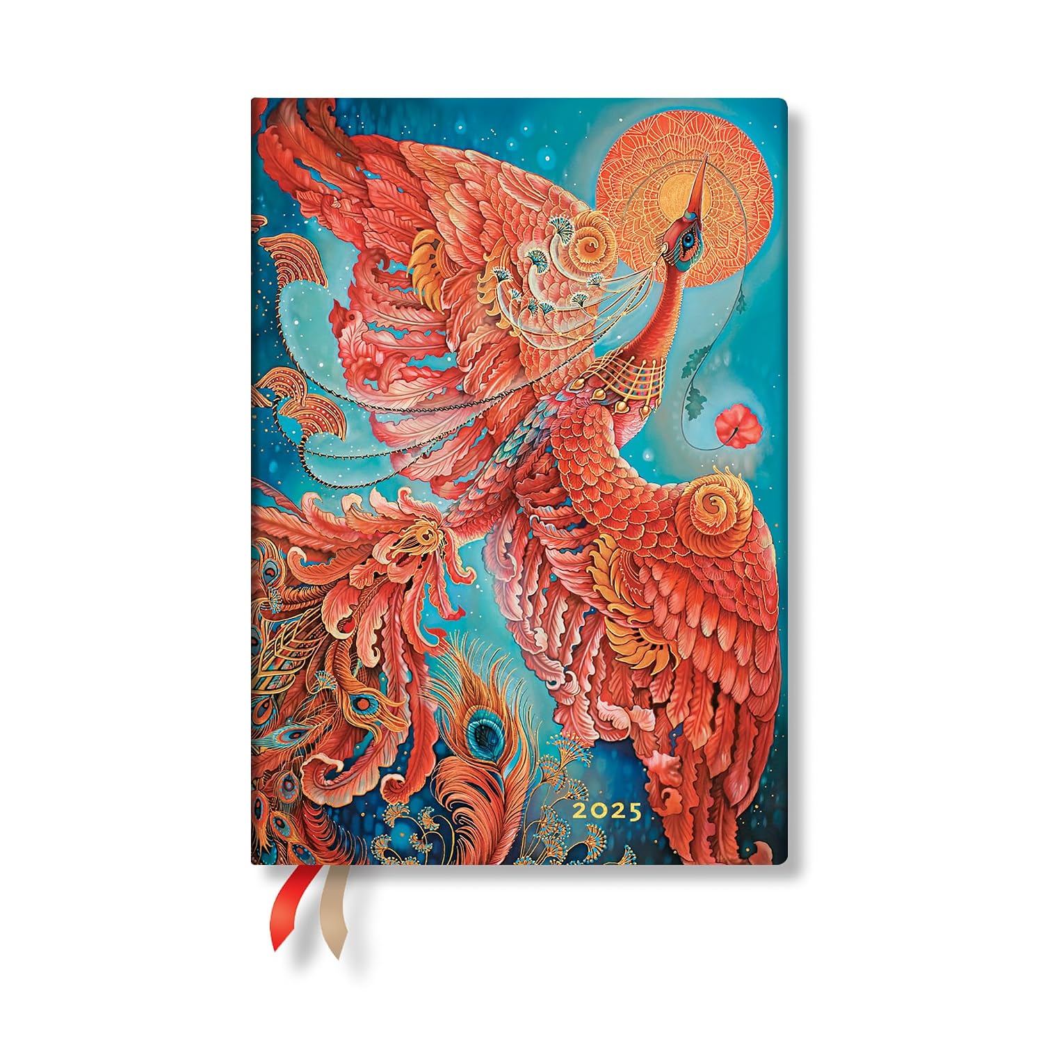 Paperblanks | 2025 Daily Planner | Firebird | Birds of Happiness | 12 ...