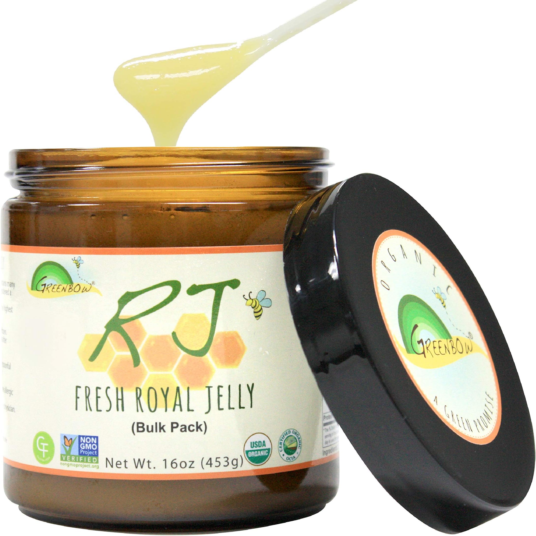 Amazon.com: Greenbow Organic Fresh Royal Jelly - 100% USDA Certified ...