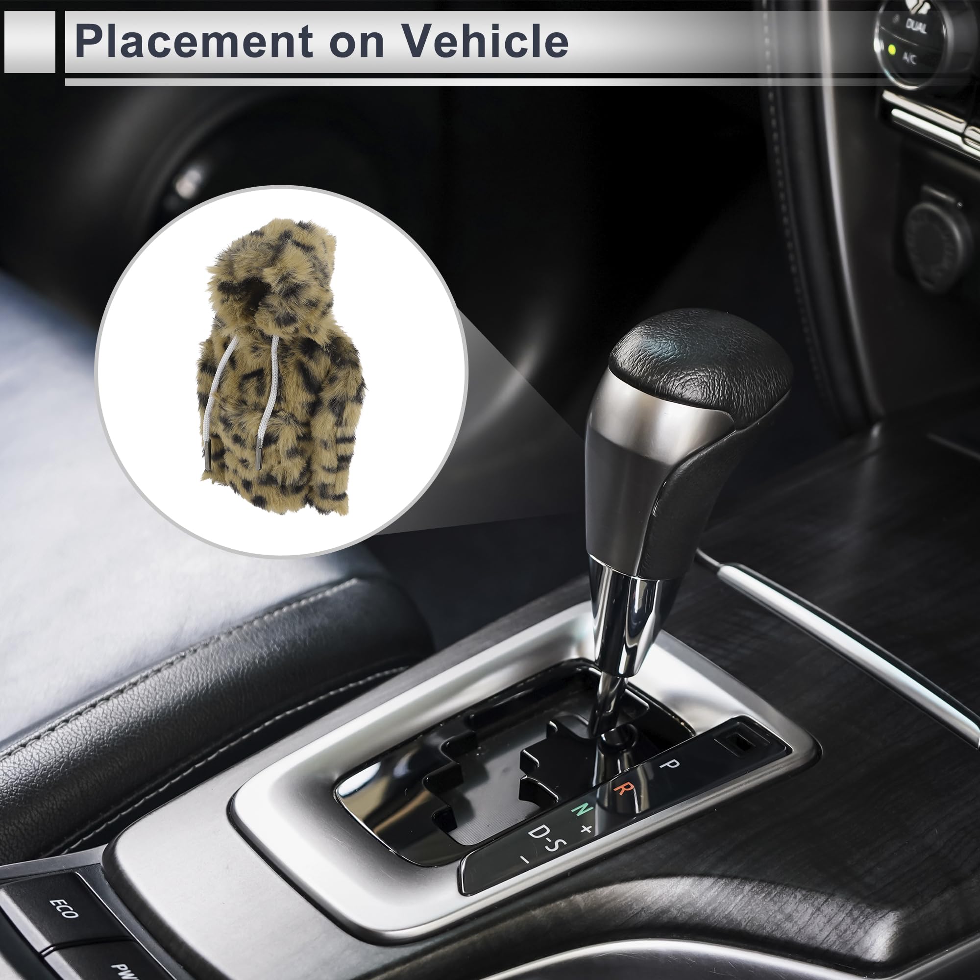 Snapklik.com : Gear Shift Knob Cover Decoration Stick Shifting Handle ...