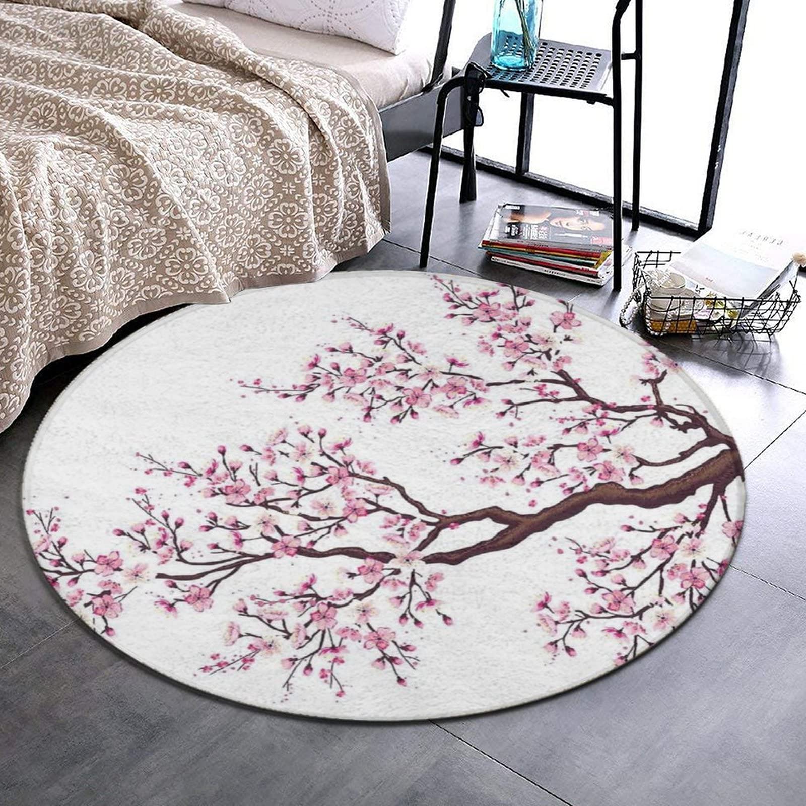 Amazon.com: Fashion Non-Slip Round Area Rug Indoor Throw Area Rug ...