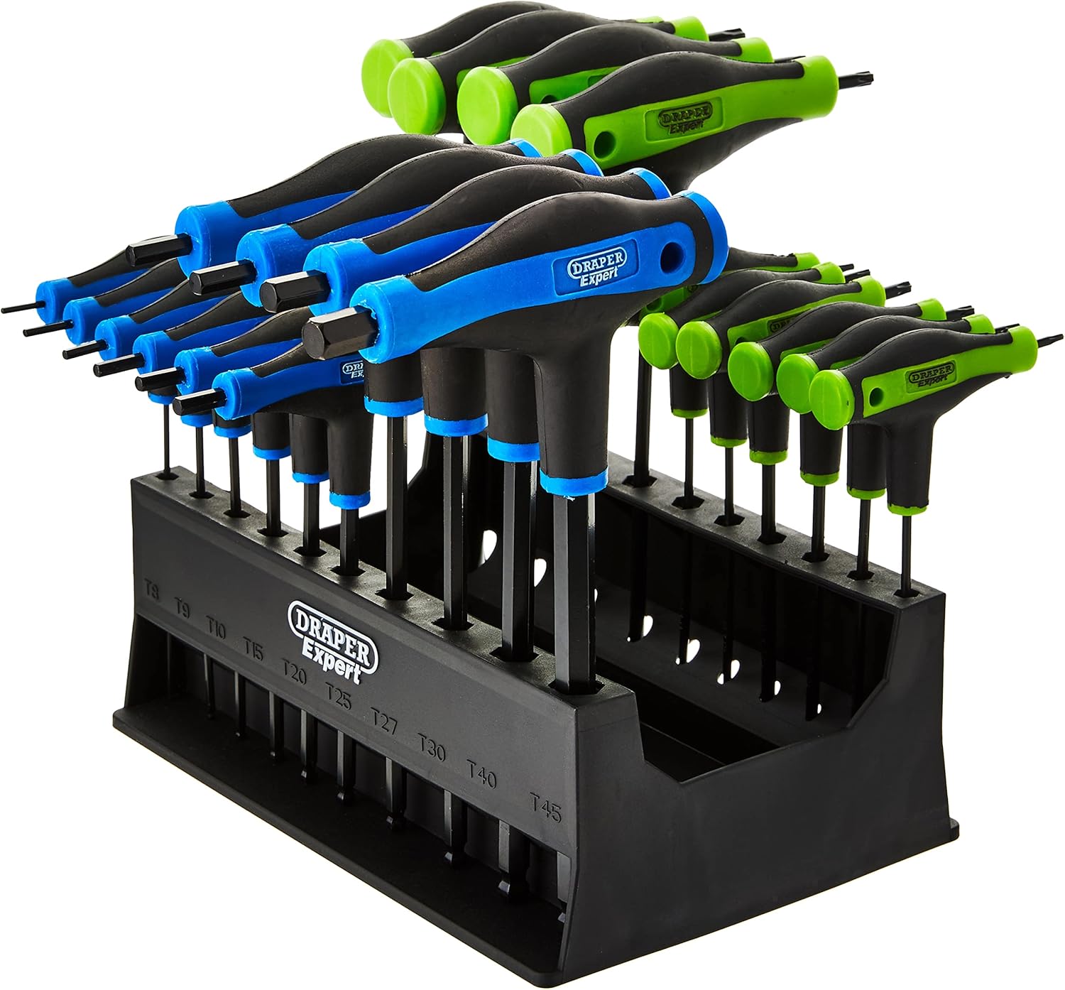 Draper 2-in-1 Torx and Hexagon Allen Key Set (20 Piece) | Soft Grip ‘T ...