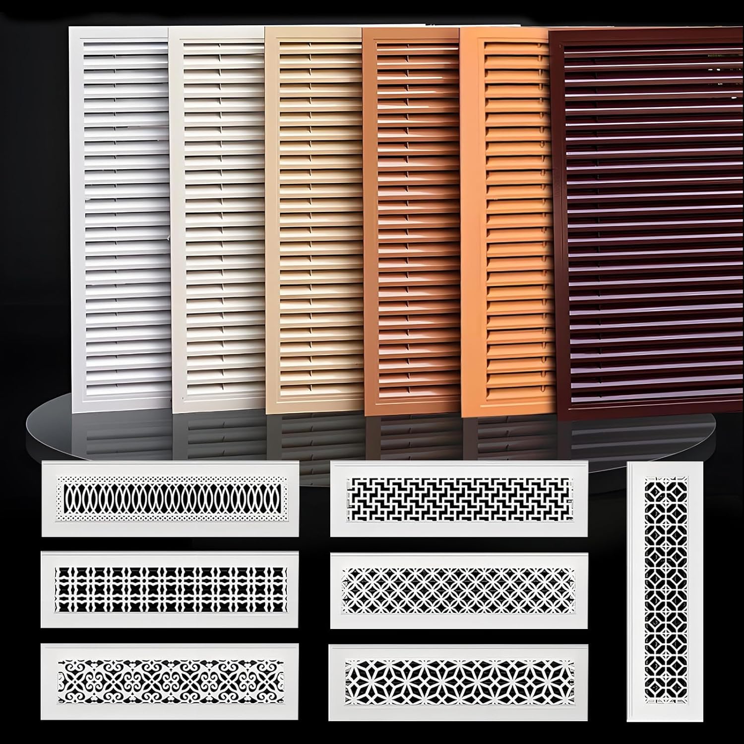 Custom Size Vent Cover for Wall or Ceiling, Aluminum Alloy Air Vent ...