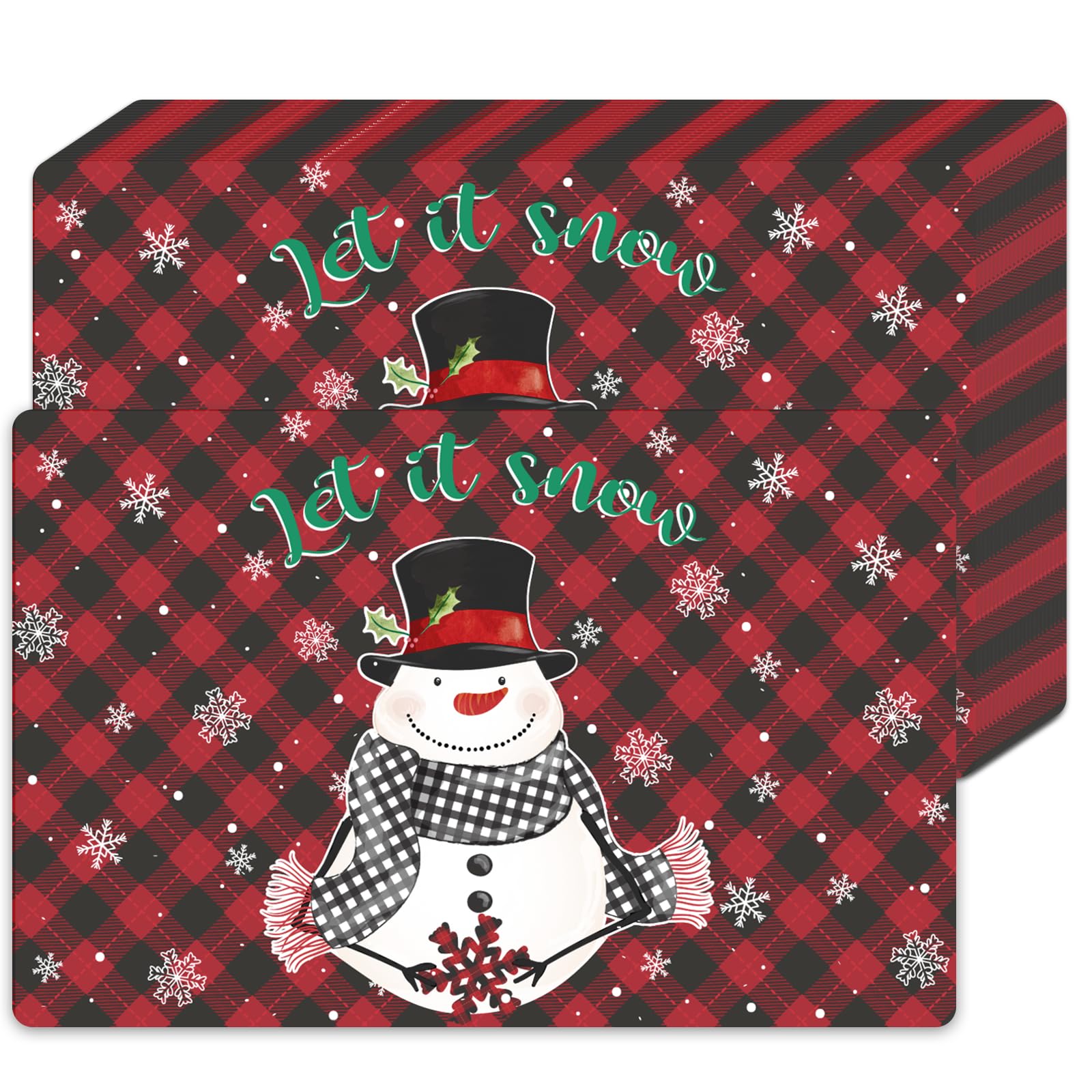Amazon.com: LeZakaa 50 Pack Christmas Paper Placemats for Dining Table ...