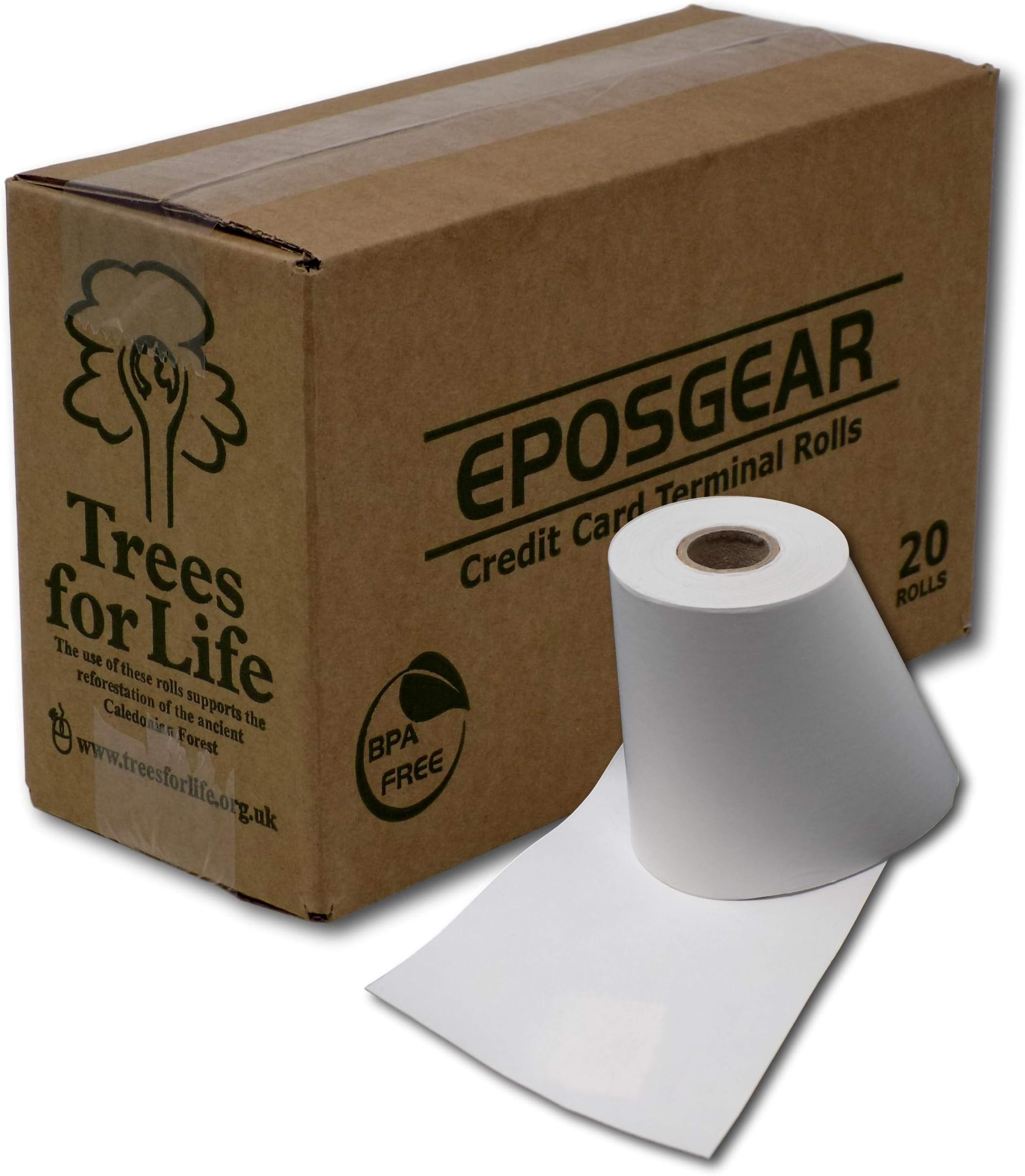 EPOSGEAR 57 x 40 mm Thermal PDQ Receipt Paper Rolls - for Ingenico ...