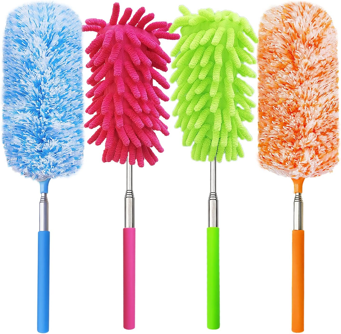 Amazon.com: 4 Pack 13" to 30" Extendable Feather Duster Kit, Washable ...